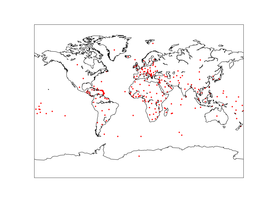 Python Plotting Latitude And Longitude From Csv On Map Using Basemap Folium Geopandas And 